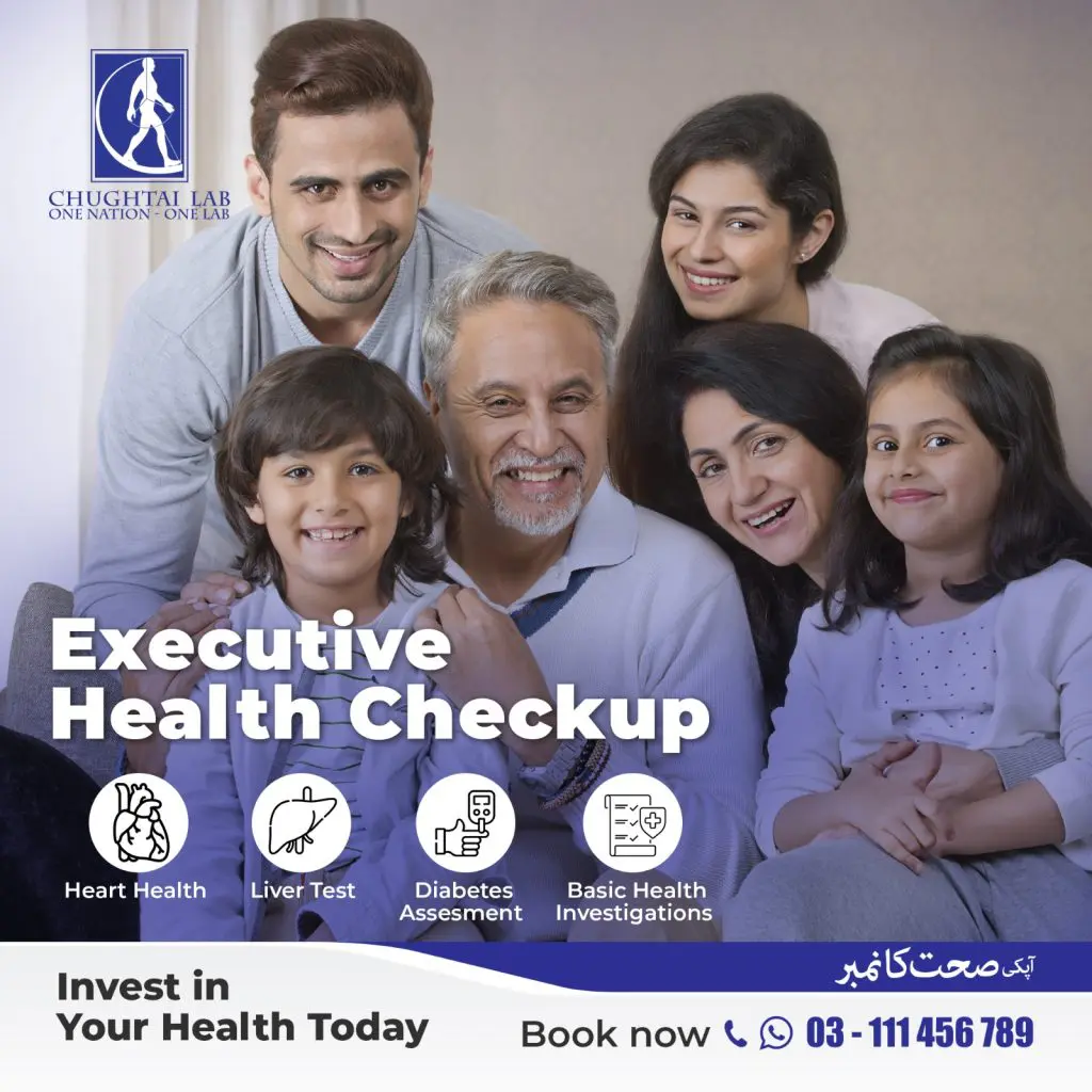 Executive Health Checkup at Chughtai Lab