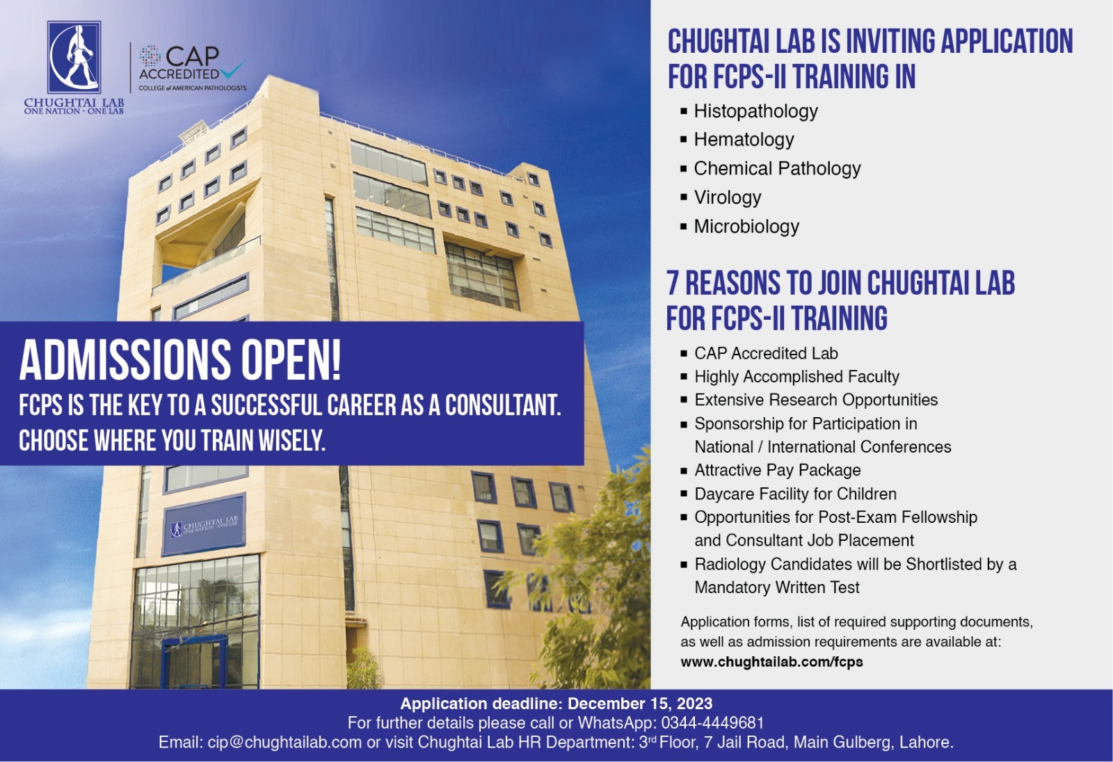FCPS Residency Programs - Chughtai Lab